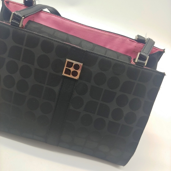 kate spade | Bags | Kate Spade Black Classic Iconic Handbag Y2k Leather ...